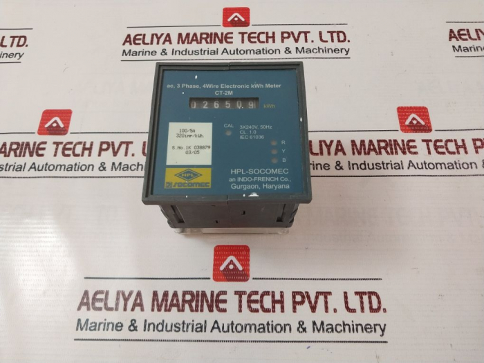 Hpl-socomec Ct-2M, 3 Phase 4Wire Electronic Kwh Meter Hpl-socomec Ct-2M, 3 Phase 4Wire Electronic Kwh Meter