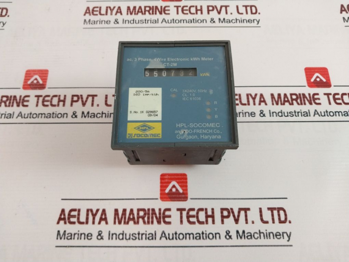Hpl-socomec Ct-2M Electronic Kwh Meter Hpl-socomec Ct-2M Electronic Kwh Meter