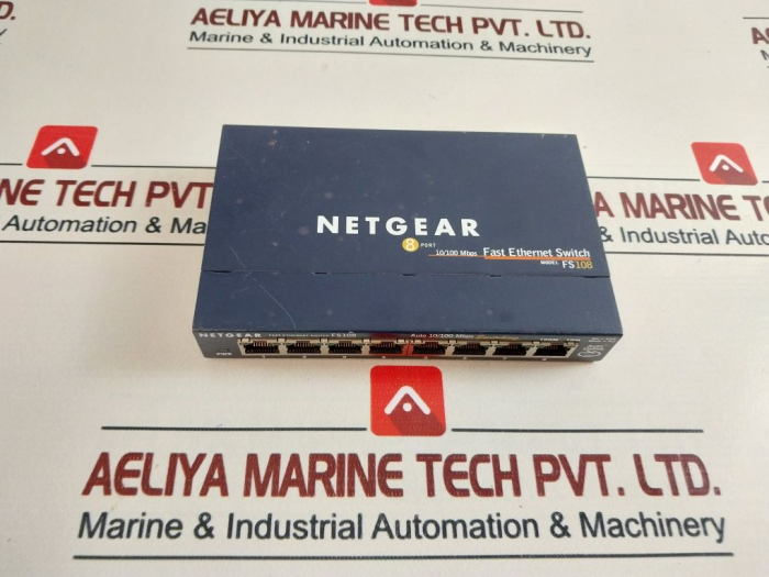 Netgear Fs108 Fast Ethernet Switch 8 Port Auto 10/100 Mbps Desktop ... Netgear Fs108 Fast Ethernet Switch 8 Port Auto 10/100 Mbps Desktop ...